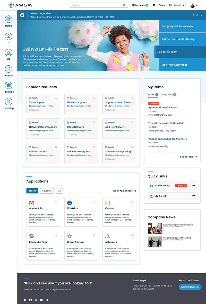 Awsm LLC - Creating Awesome User Experiences on ServiceNow!